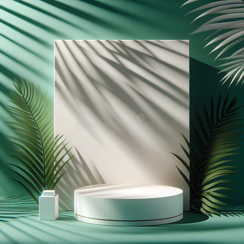 A White 3d Product Backdrop. Stock Illustration - Illustration of ...