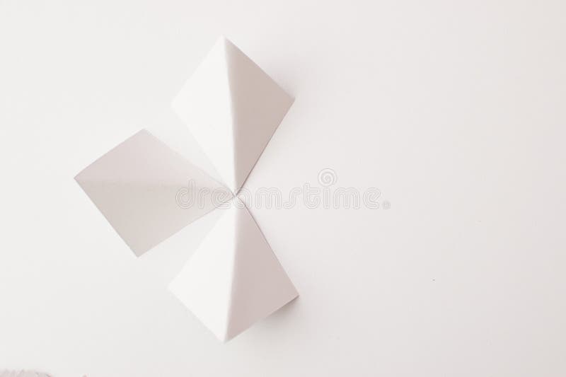 White 3d Shapes on White Background with Empty Space Stock Image ...