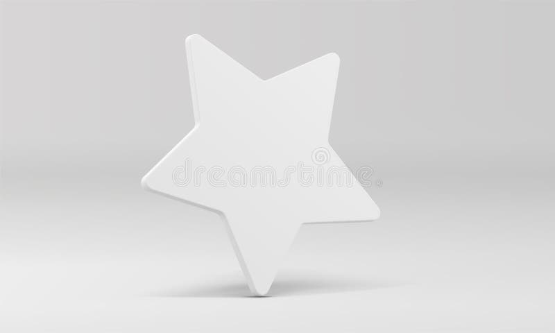 White 3d Star Modern Elegant Abstract Decorative Wall at Neutral Studio ...