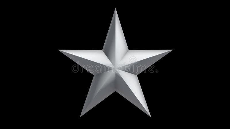 White 3d star rotate stock video. Video of quality, classic - 136776331