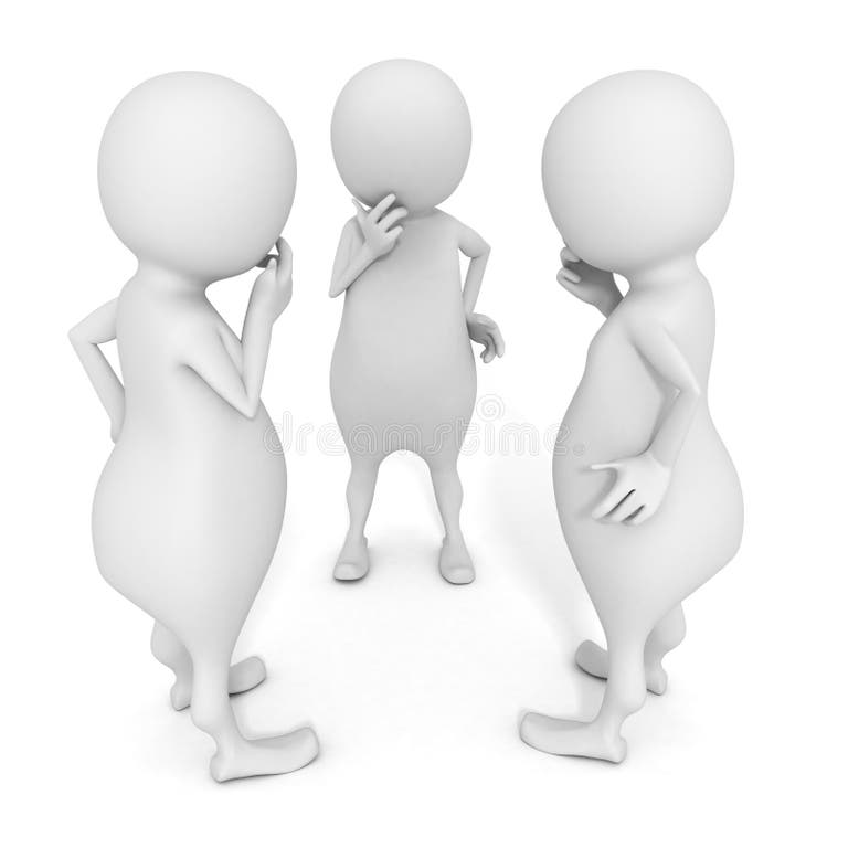 3d White People Conversation Stock Illustrations – 1,850 3d White ...