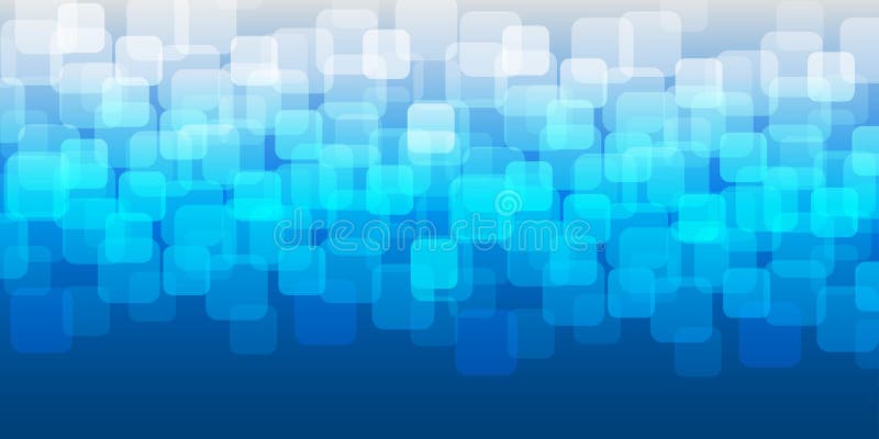 White 3D Translucent Square Layers Pattern on White and Blue Gradient ...