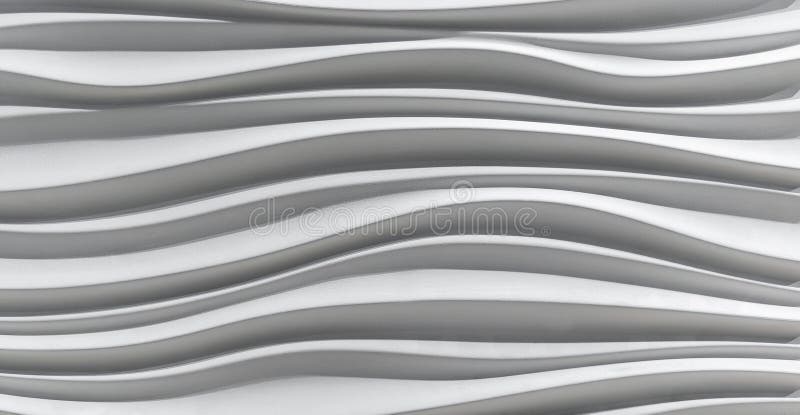 White 3D Wall with Wave Texture Pattern. Stock Photo - Image of curve ...