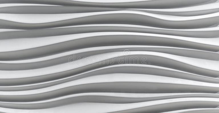 White 3D Wall with Wave Texture Pattern. Stock Photo - Image of curve ...