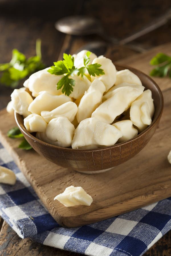 White Dairy Cheese Curds stock image. Image of homemade - 40734719