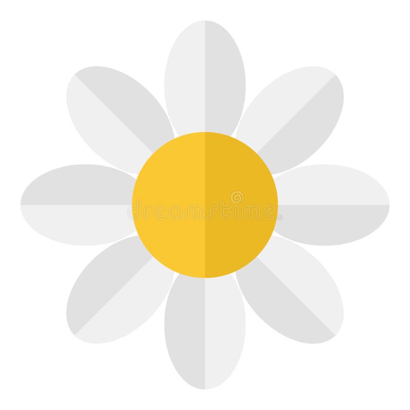 White Daisy Flower Clipart Cartoon