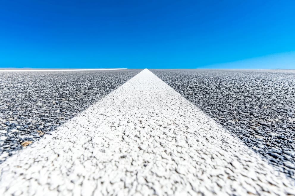 White dashed lane markings stock image. Image of road - 350973209