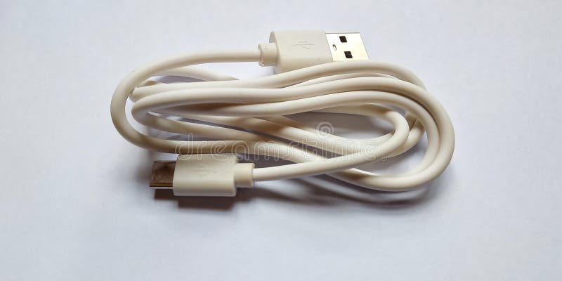 White Data Cable Isolated on Black Stock Image - Image of speed, saving ...