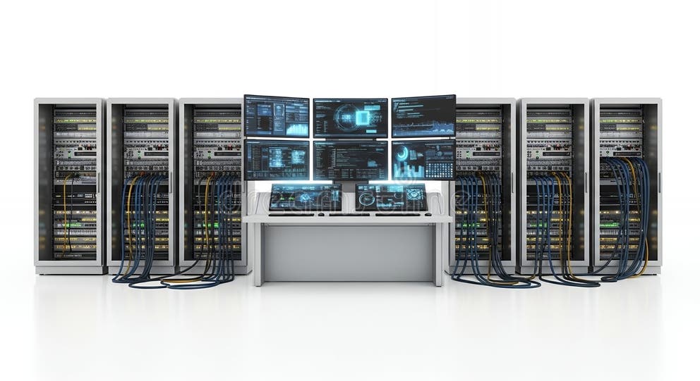 White Data Center Server Stock Illustrations – 16,737 White Data Center ...