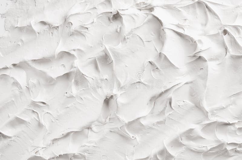 White Decorative Abstract Plaster Texture with Splash and Ribbed. Stock ...