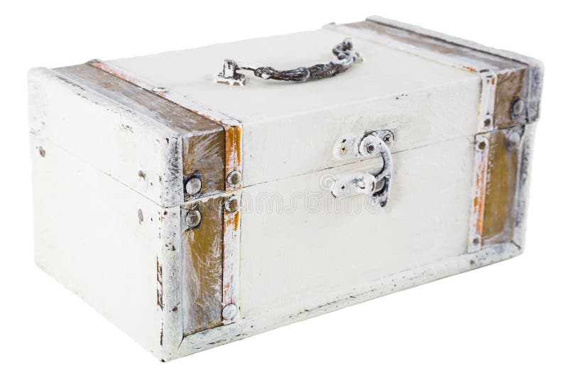 White decorative box stock photo. Image of formed, caskets - 221038760