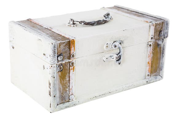 White decorative box stock photo. Image of formed, caskets - 221038760
