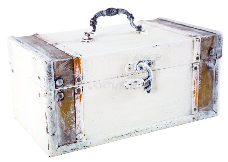 White decorative box stock image. Image of white, brass - 243635347