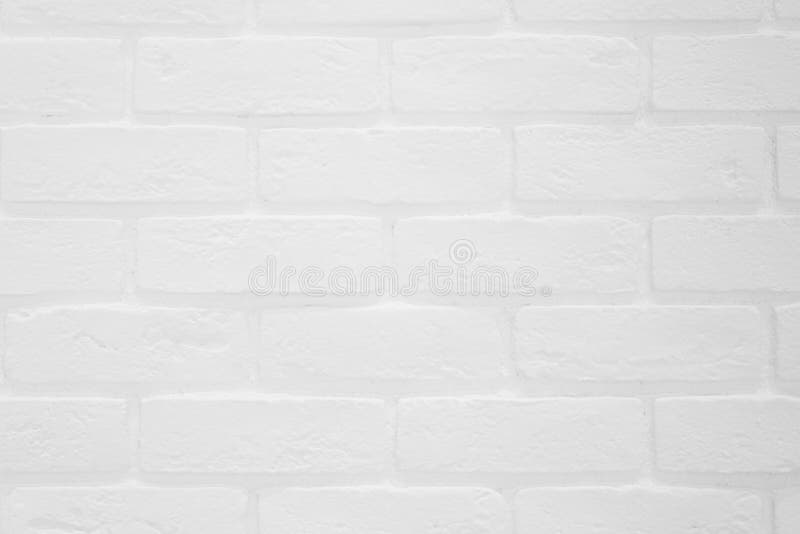 White Decorative Brick Wall with Aged Texture Isolated Closeup, Old ...