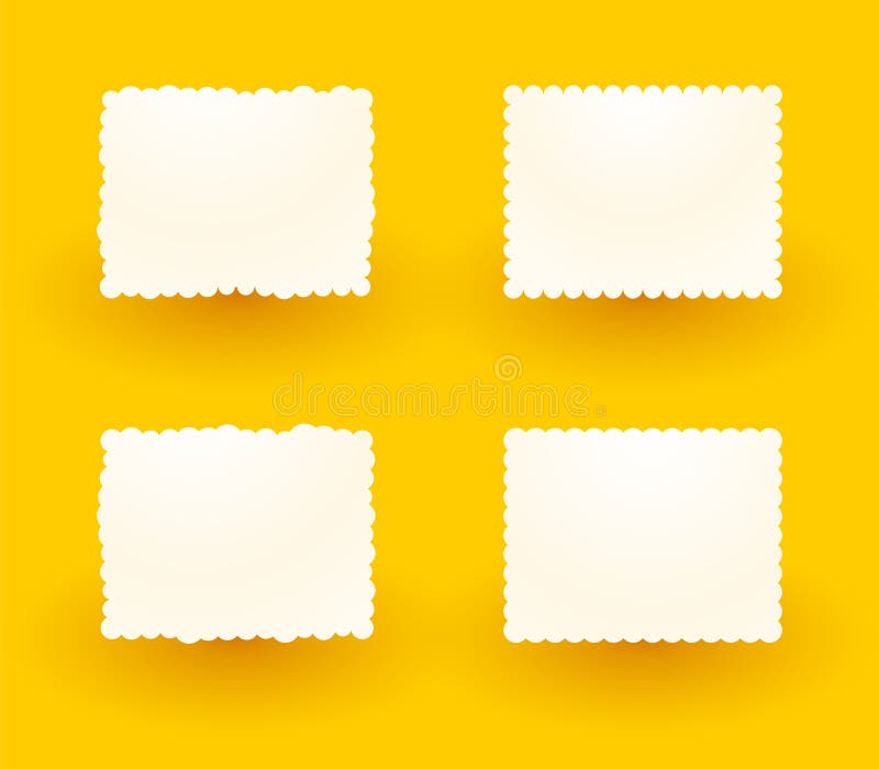 White decorative labels stock vector. Illustration of blank - 46085254