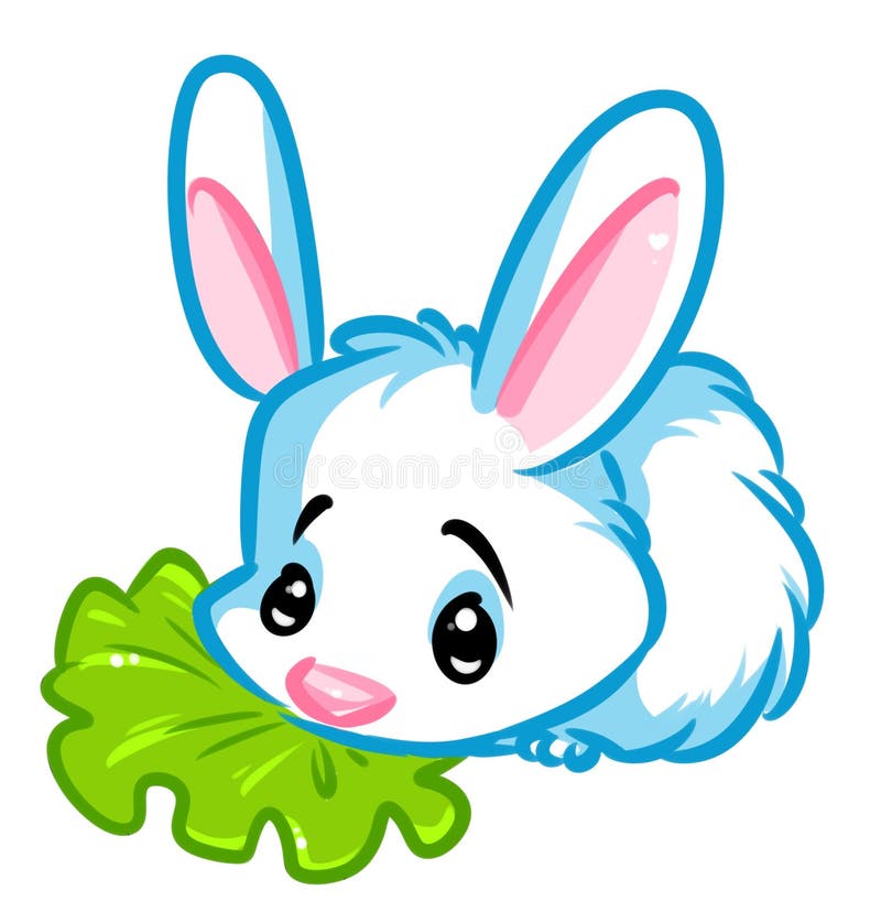 Rabbit white cartoon stock illustration. Illustration of white - 103104665
