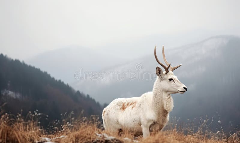 The White Deer with Golden Horns is a Forest Legend Creating Using ...