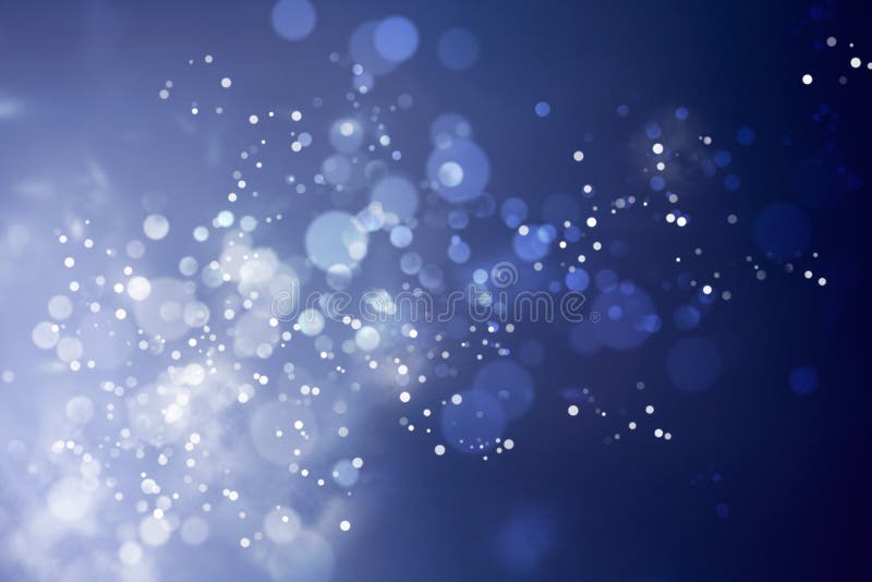White Defocused Lights Over Blue Background Stock Image - Image of dust ...