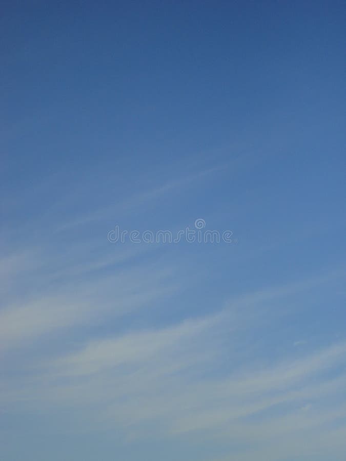 White Delicate Clouds in Blue Sky of Autumn Stock Image - Image of ...