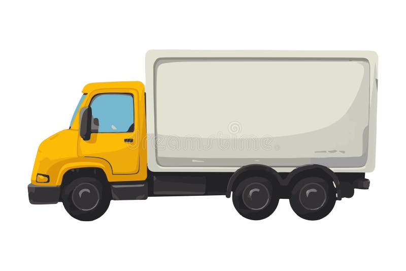 White delivery truck stock vector. Illustration of service - 366311638