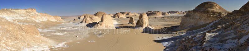 White Desert Mountains Panorama Stock Photo - Image of acrid, light ...