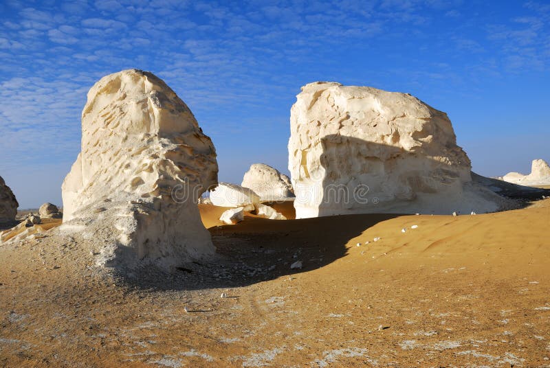 White Desert Scenery, Sahara, Egypt Stock Image - Image of adventure ...