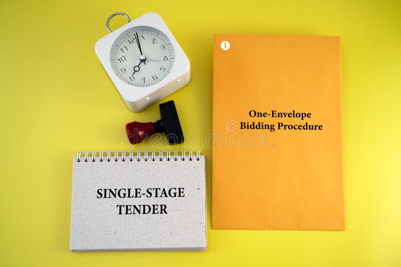 Photo Illustration for Type of Tender Procedure Called Single Stage ...