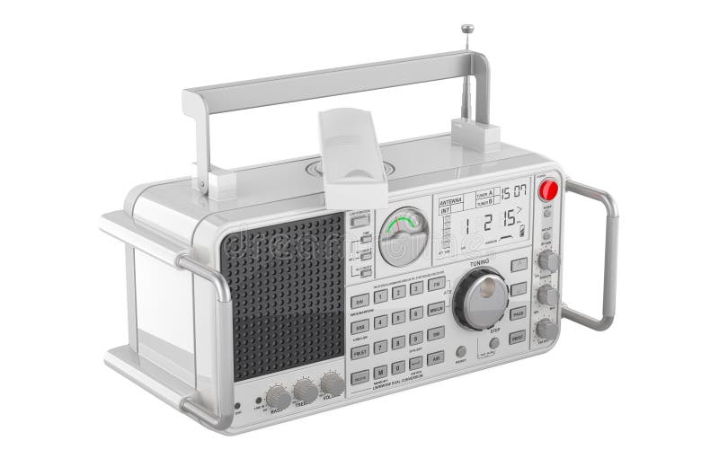 White Desktop Receiver. Portable Desktop Double-conversion Receiver ...