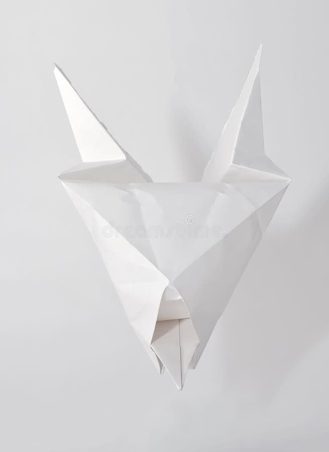 White devil origami stock photo. Image of craft, color - 37683970