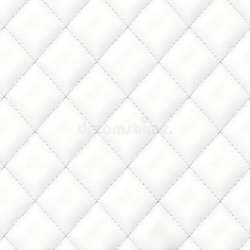 White Diamond-quilted Leather Seamless Pattern Background Stock ...
