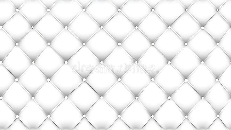 White Diamond Tufted Texture Background Elegant Seamless Pattern Stock ...