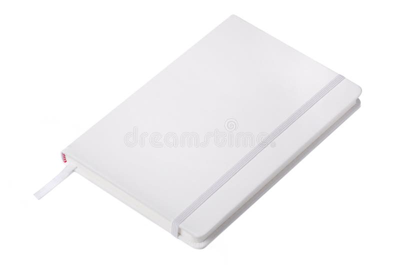 White Diary isolated stock photo. Image of fashion, brochure - 92279000