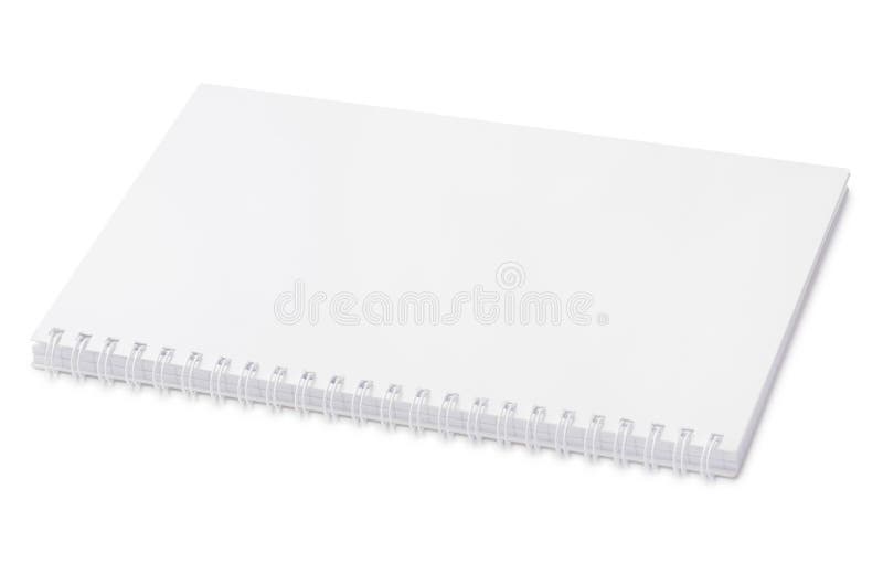 White Diary isolated stock photo. Image of desk, collection - 93188432