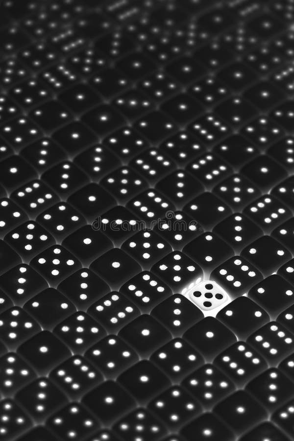 A white die stock image. Image of achievement, black - 262370499