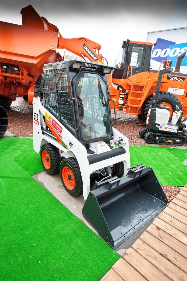 White Diesel Front End Loader Editorial Image - Image of production ...