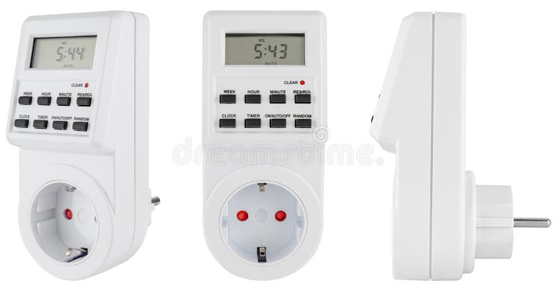 Functional Weekly Timer with Flexible Settings, on White Background ...