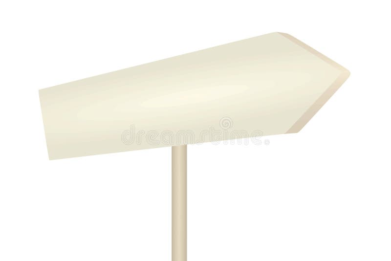 White direction sign stock vector. Illustration of design - 195736903