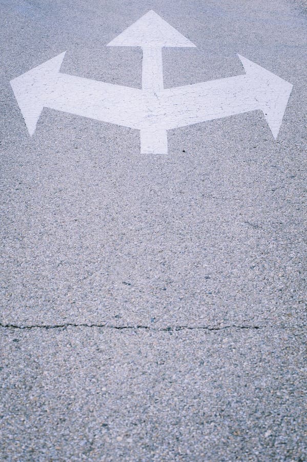 Directional White Arrow Symbol Stock Photo - Image of direction ...