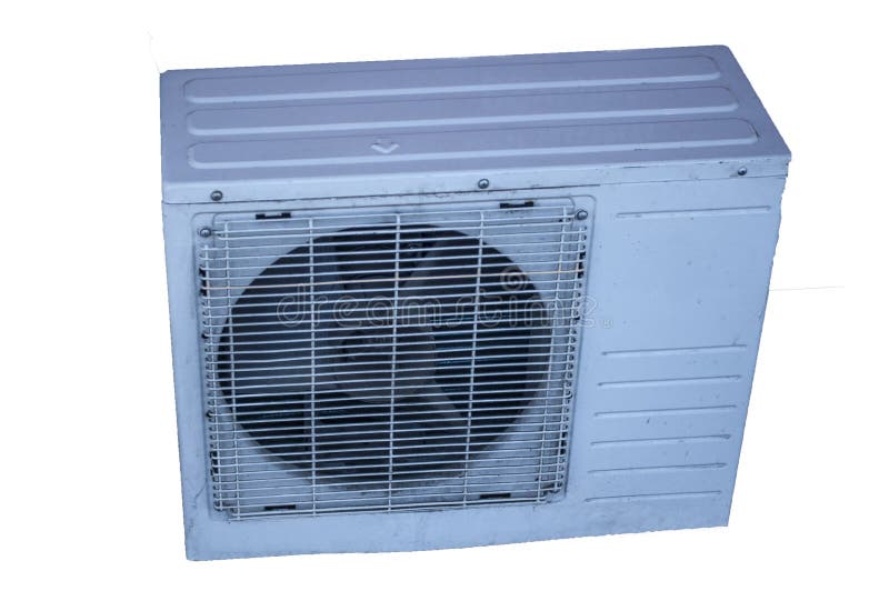 White Dirty Rectangular Conditione Isolate Stock Image - Image of dust ...