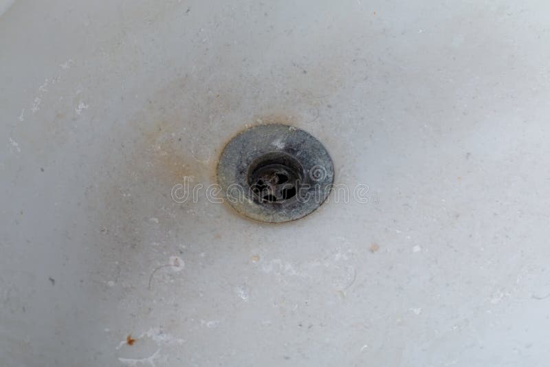 White Dirty Soapy Sink Hole - Shallow Focus Stock Photo - Image of dirt ...