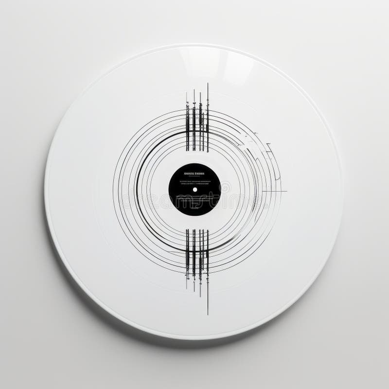 Minimalistic Abstract Design for R&b Vinyl Record Stock Illustration ...