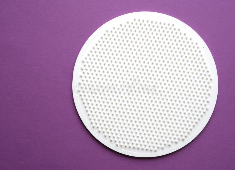 White Disc with Spikes on a Black Background Stock Photo - Image of ...