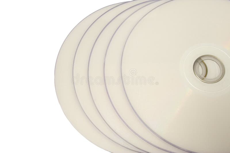 White Discs stock image. Image of business, computer, isolated - 1226947