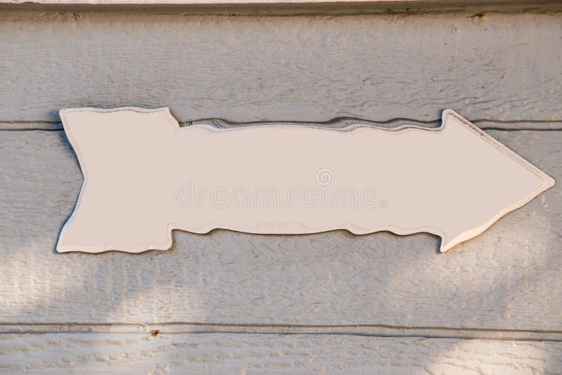 White Distorted Edge Arrow Sign Stock Photo - Image of signage, arrow ...