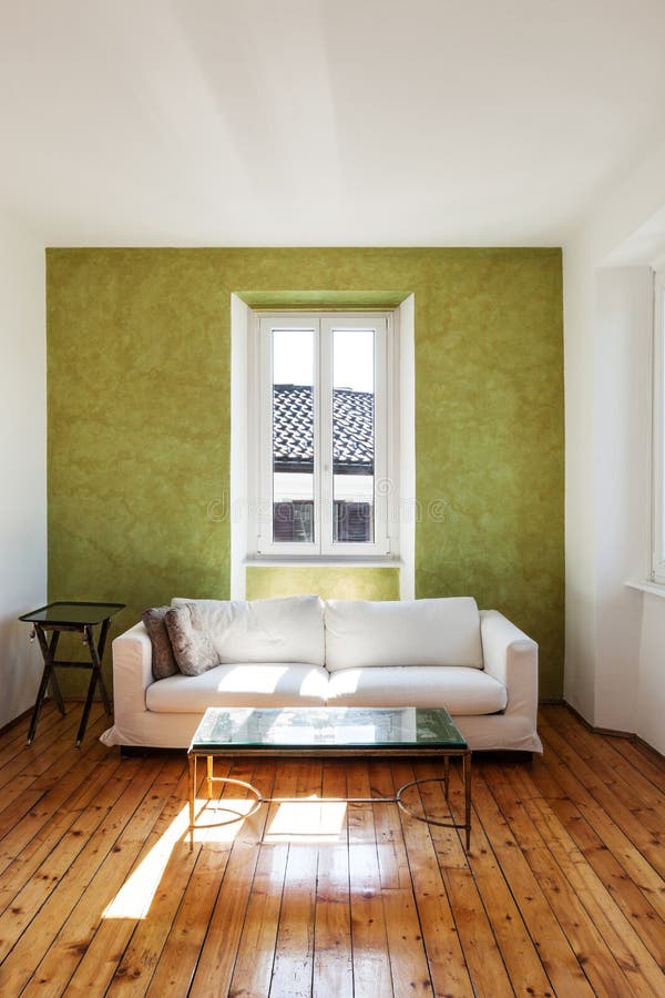 Modern living room stock image. Image of decor, nobody - 75338597