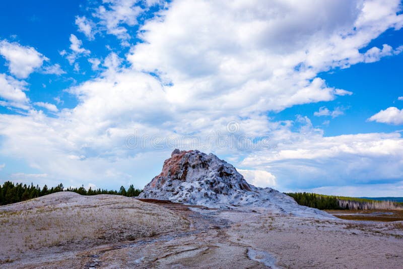 White Dome Geyser stock image. Image of landscape, color - 174421815