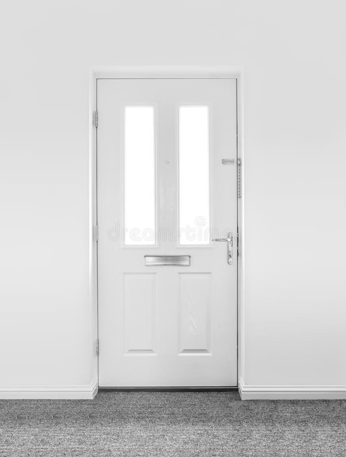 White Door stock photo. Image of space, hallway, closed - 31890046