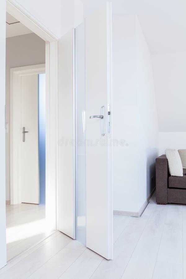 White Door with Glass Elements Stock Photo - Image of house, residence ...