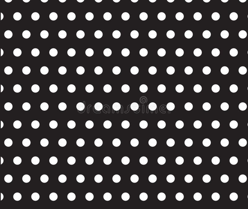 White Dot Pattern on Black Background Stock Vector - Illustration of ...