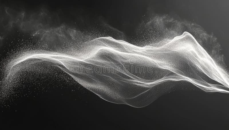 White Dots and Black and Gray Colors Come Together in this Abstract ...